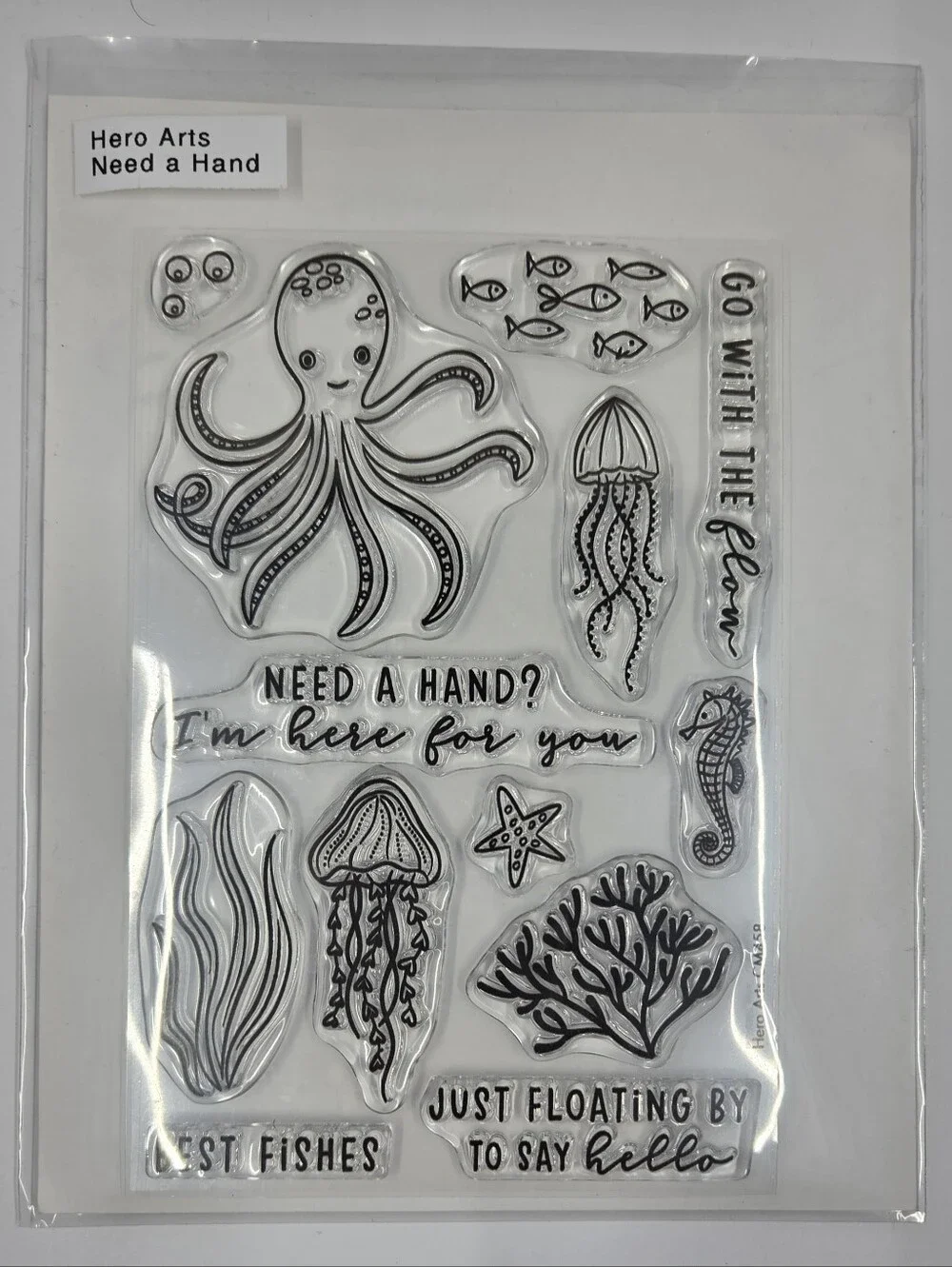 Hero Arts | Design | Hero Arts Need A Hand Clear Stamp And Die Cut Set ...
